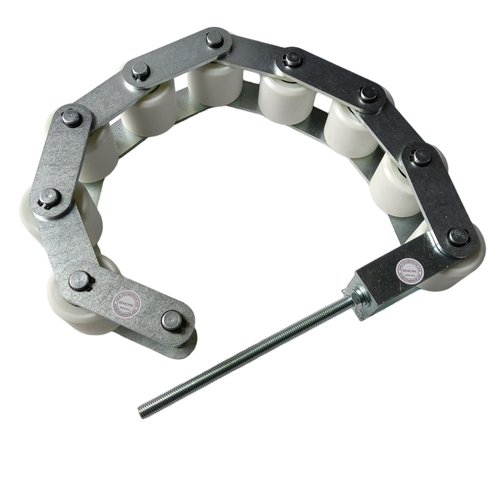 1PC/LOT Escalator Parts Handrail Pressure Chain 9 Rollers D 60mm W 55m ...